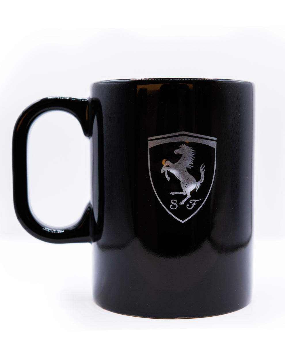 ESSENTIAL FERRARI MUG W/3D SHIELD (BLACK) – Ferrari of Atlanta Store